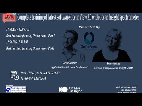 Webinar : Complete training on how to use Ocean View Software - YouTube