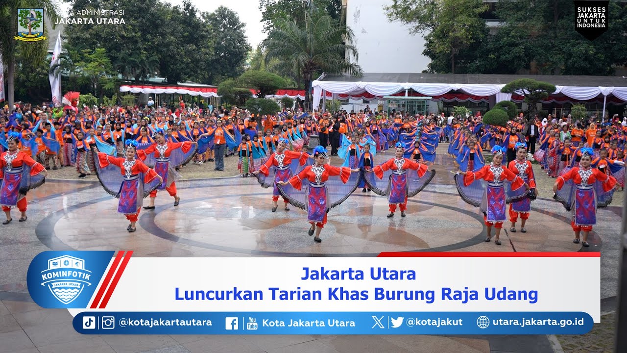 Jakarta Utara Luncurkan Tarian Khas Burung Raja Udang - YouTube