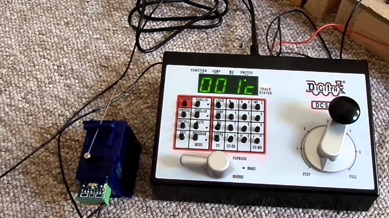 Digitrax DCS51 Switch Mode & Programing Cobalt Point Motor - YouTube