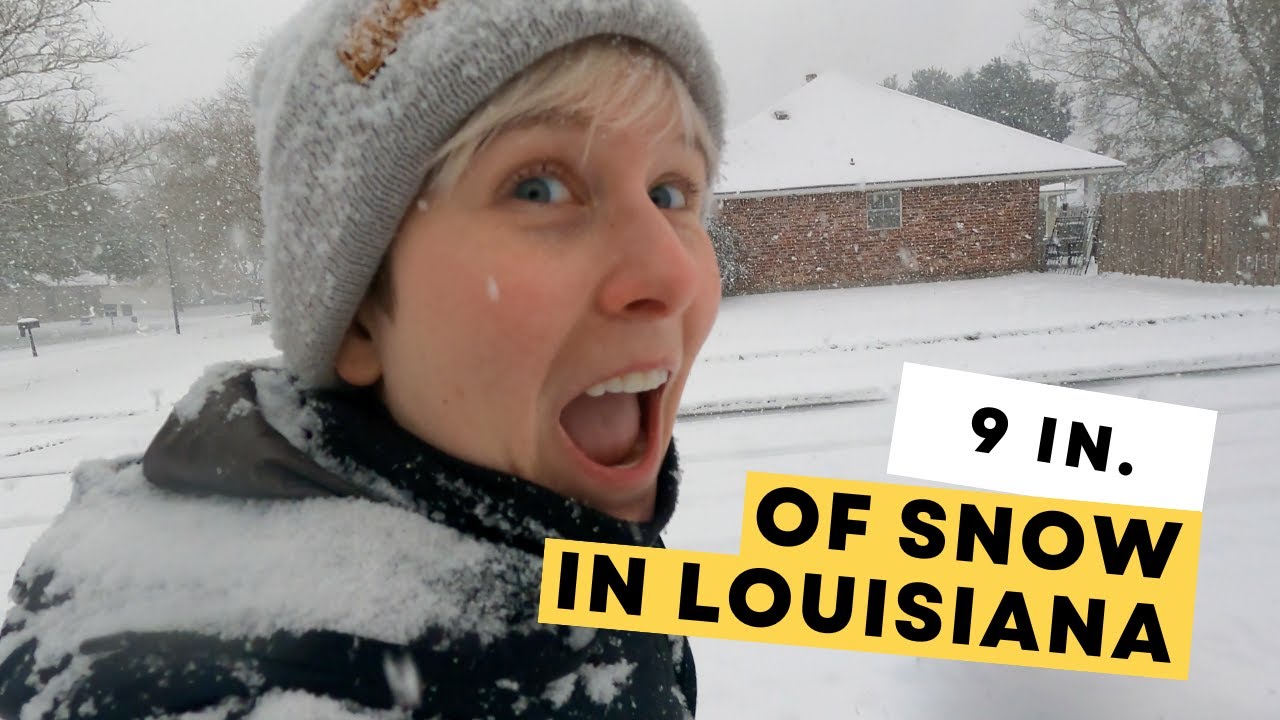 EPIC Louisiana Snow Day! 9 Inches of Snow | Campfire Foil Boil ...