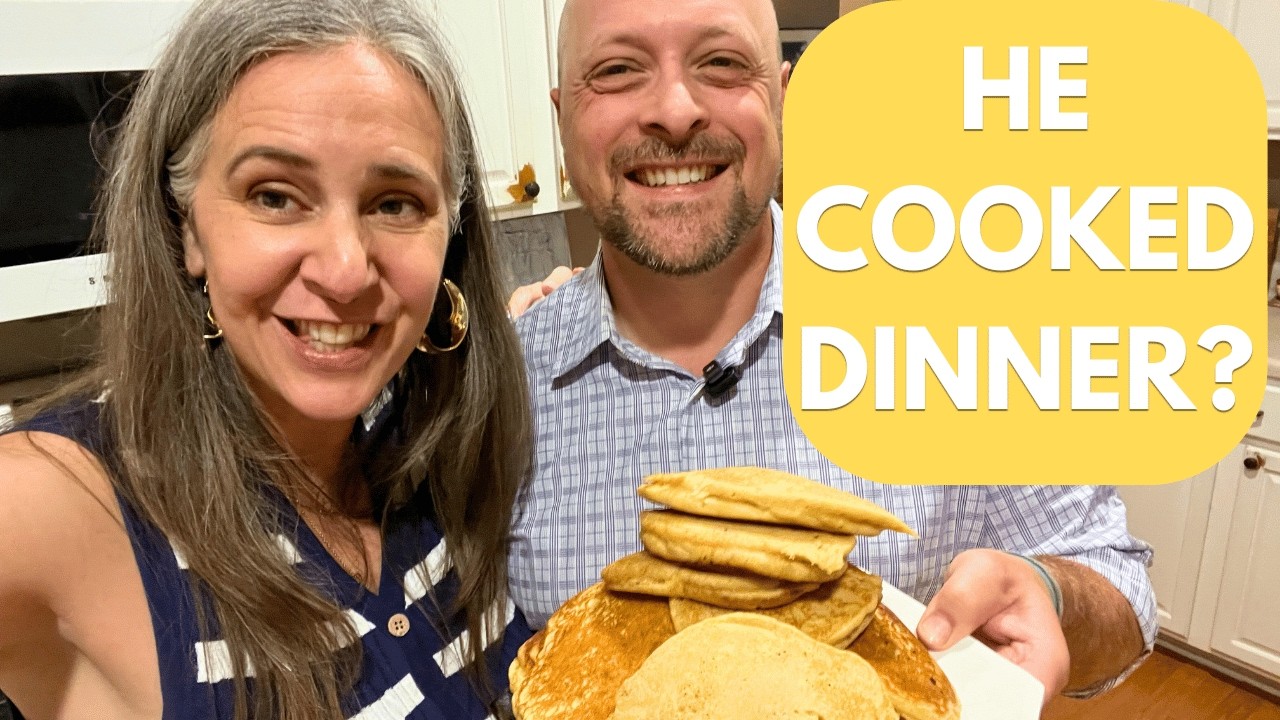 Mom’s Night Off: Dad Cooks Pancakes for Dinner 🍴 - YouTube