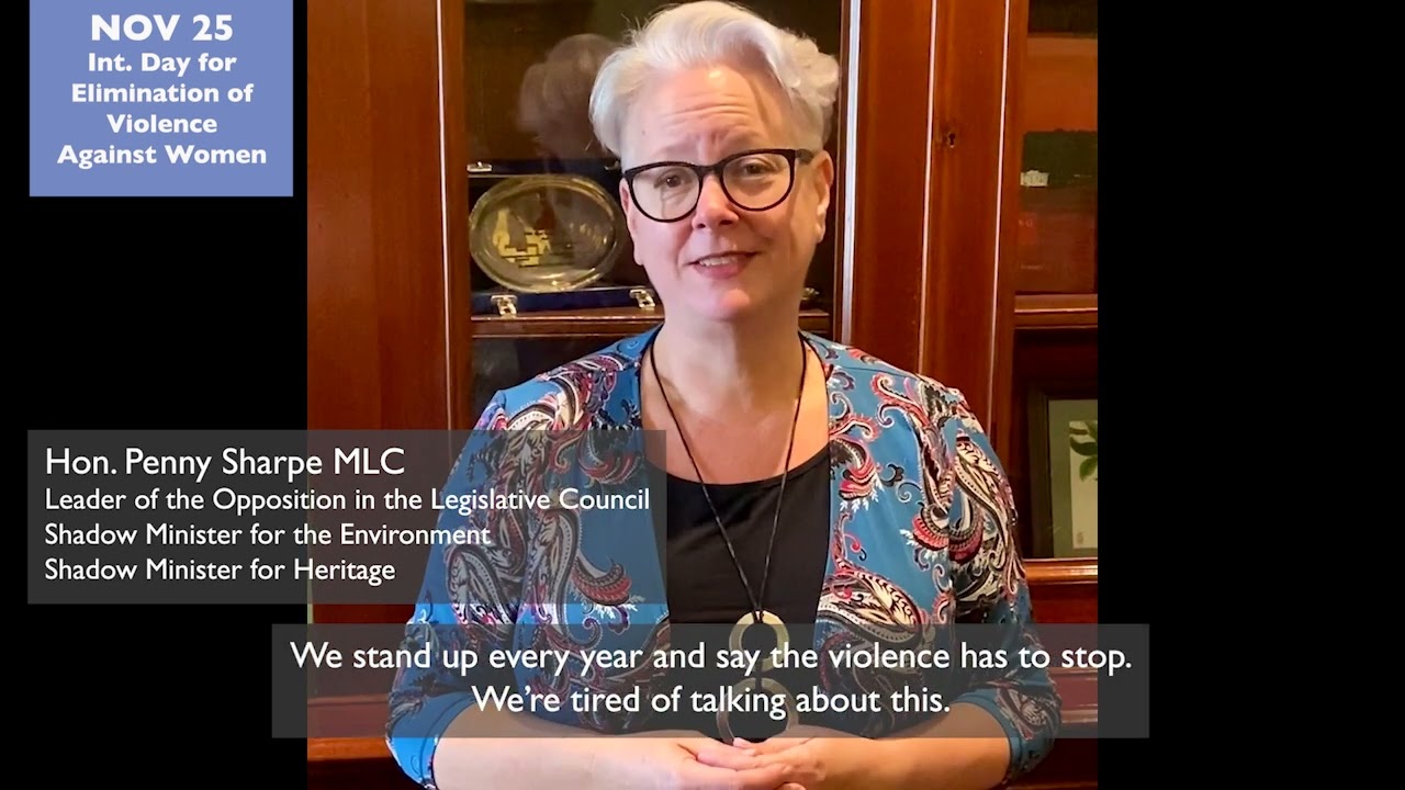 Hon Penny Sharpe, MLC - Message of Support - YouTube