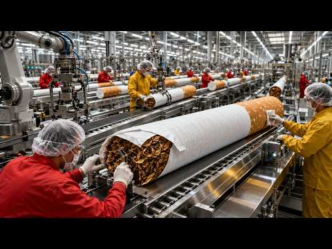 Inside the Cigarette Factory– How Billions of Cigarettes Are Produced at High Speed (Untold Process)
