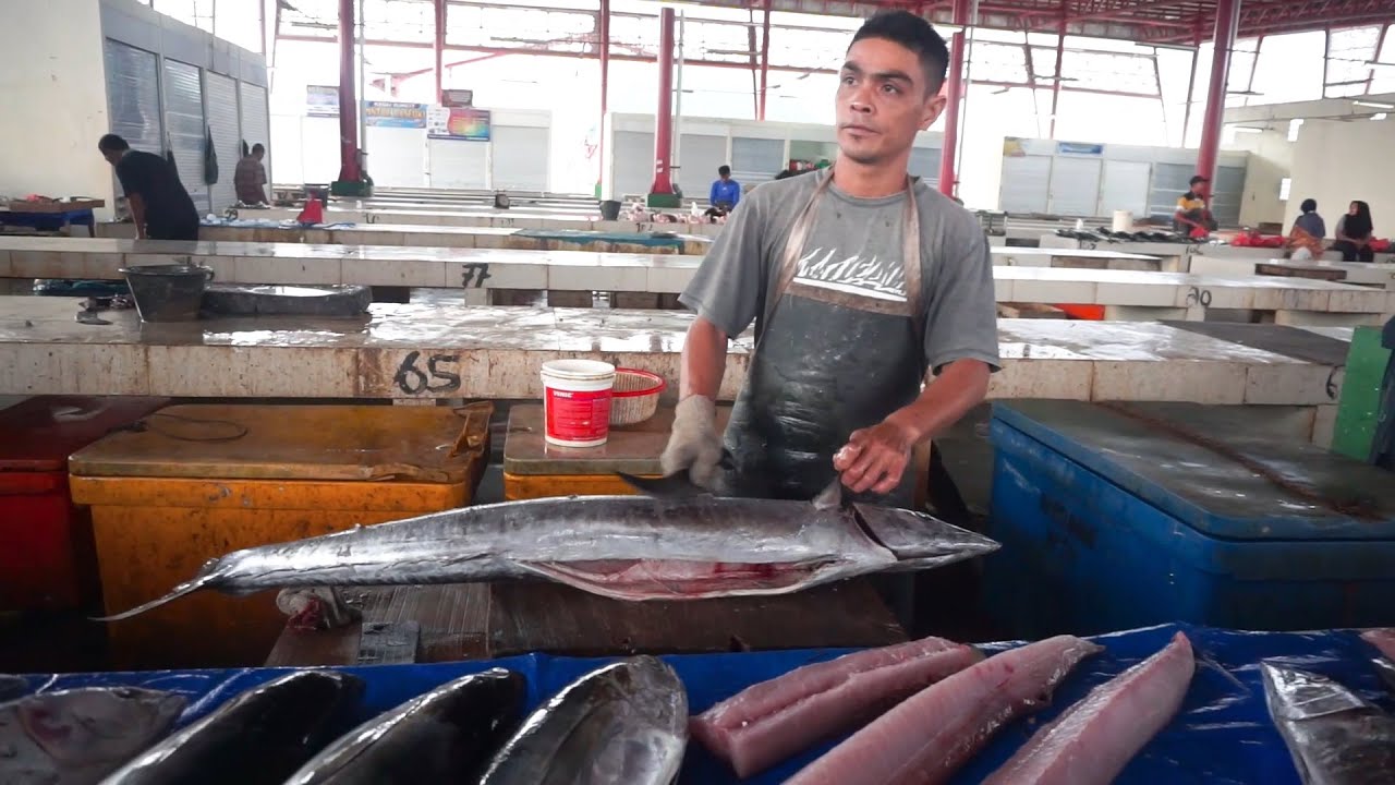 6 FAMOUS CUTTING FISH || CUTTING SKILLS WAHOO FISH - YouTube