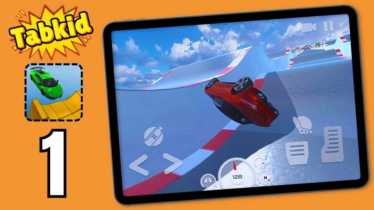 Mega Ramp Car Stunts Car Races | Tab Gameplay #1 - YouTube