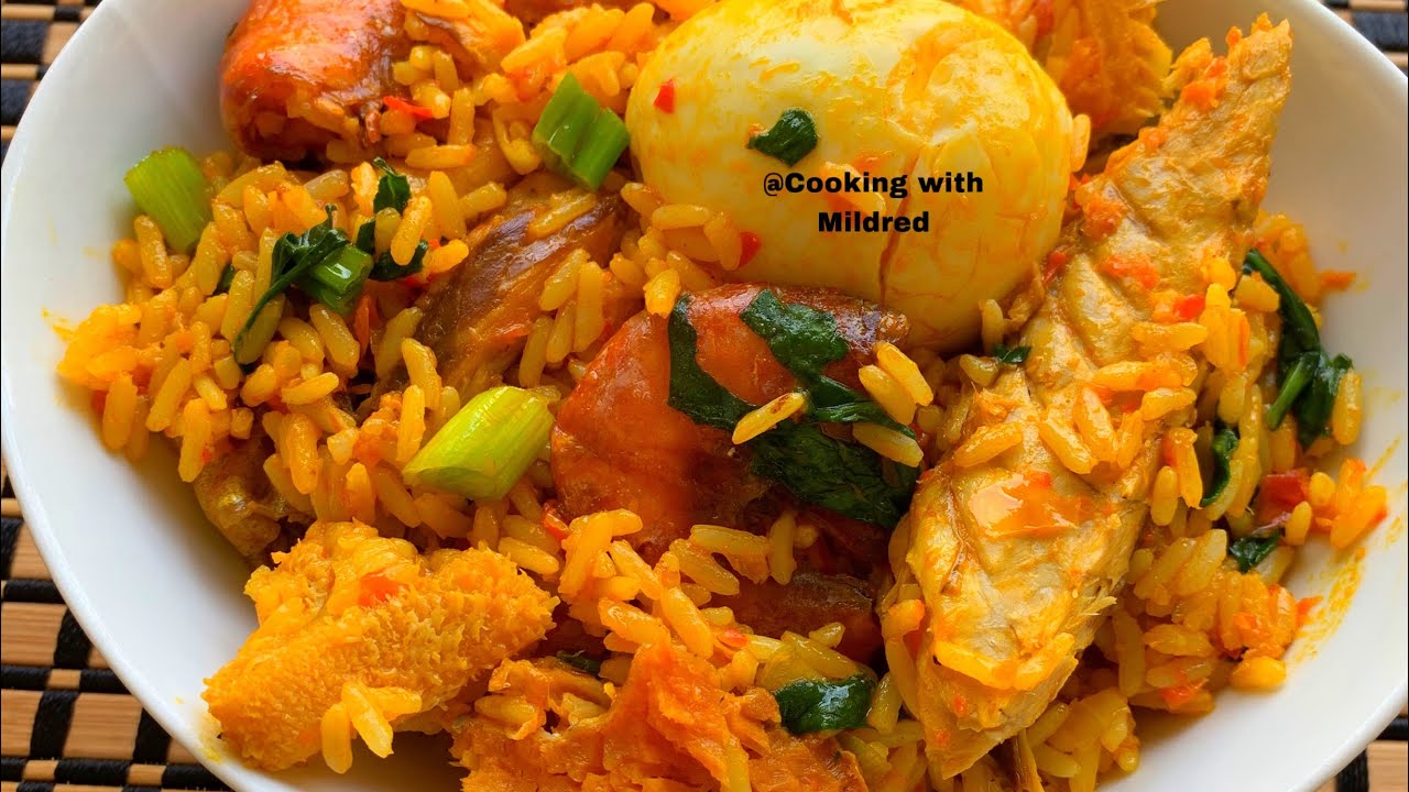 Simple native Jollof rice recipe - YouTube