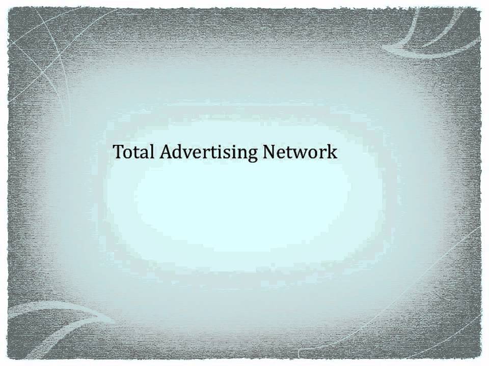 Total advertising network - YouTube