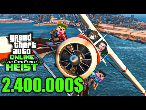Wir FLÜCHTEN mit 2.400.000$ (Cayo Perico Heist FINALE) | GTA Online