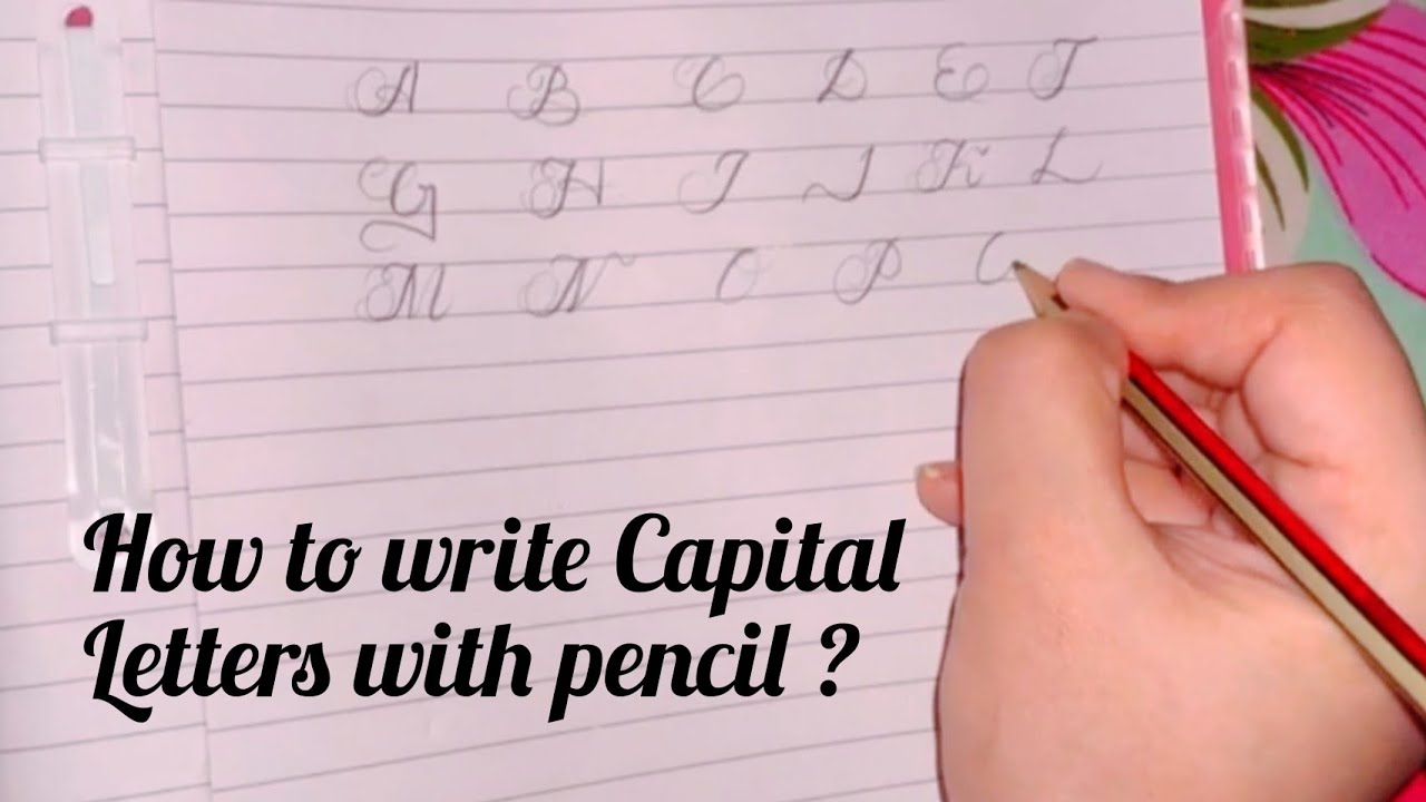 English calligraphy for beginners with pencil | calligraphy letters a-z ...