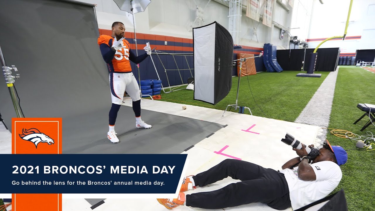 Behind the scenes at 2021 Broncos' media day - YouTube
