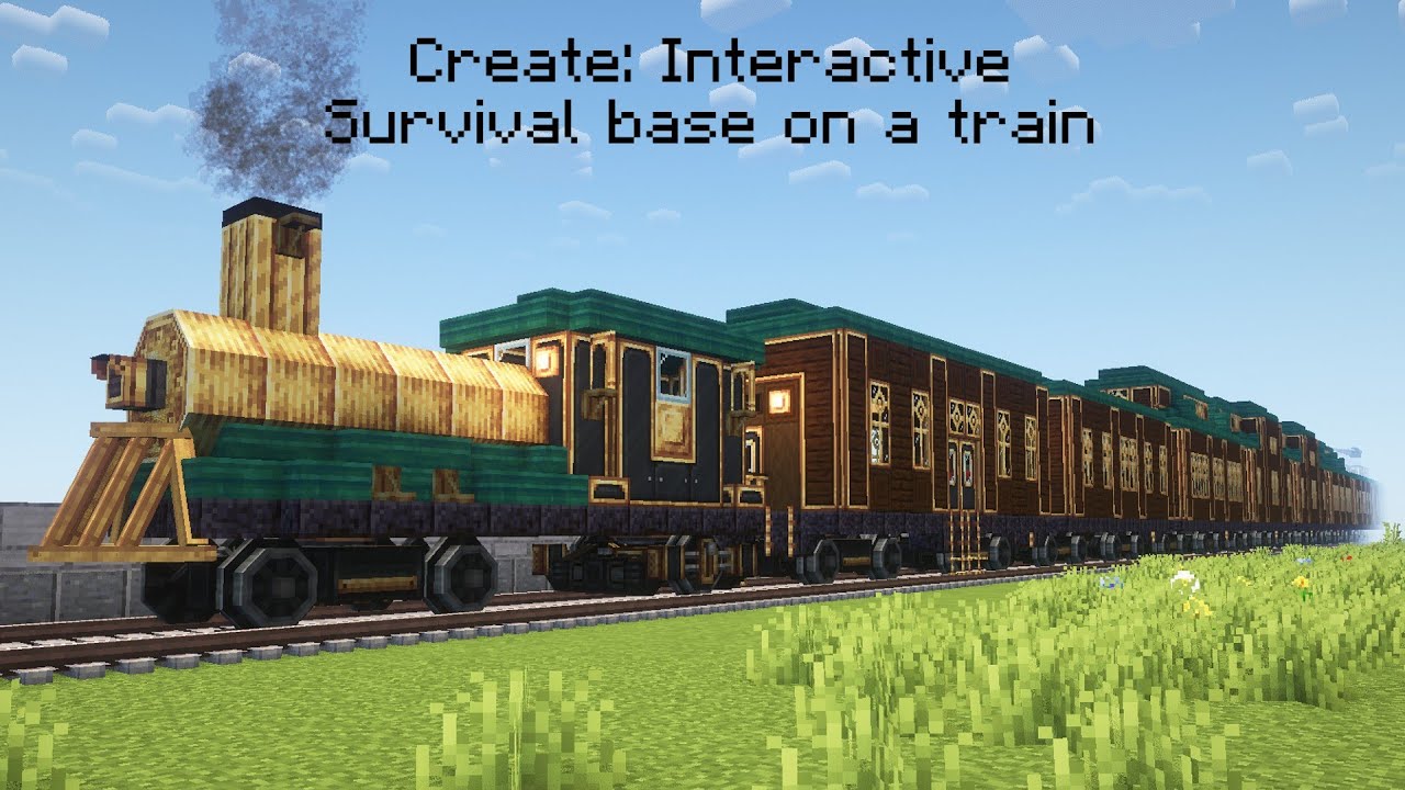 Create: Survival base on a train - YouTube