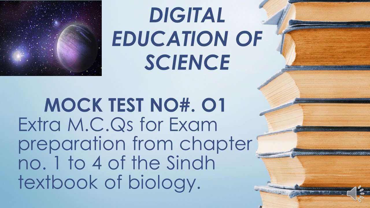 Mock test no.1|M.C.Qs of Chapter no. 1-4| Biology class 9 | Digital ...