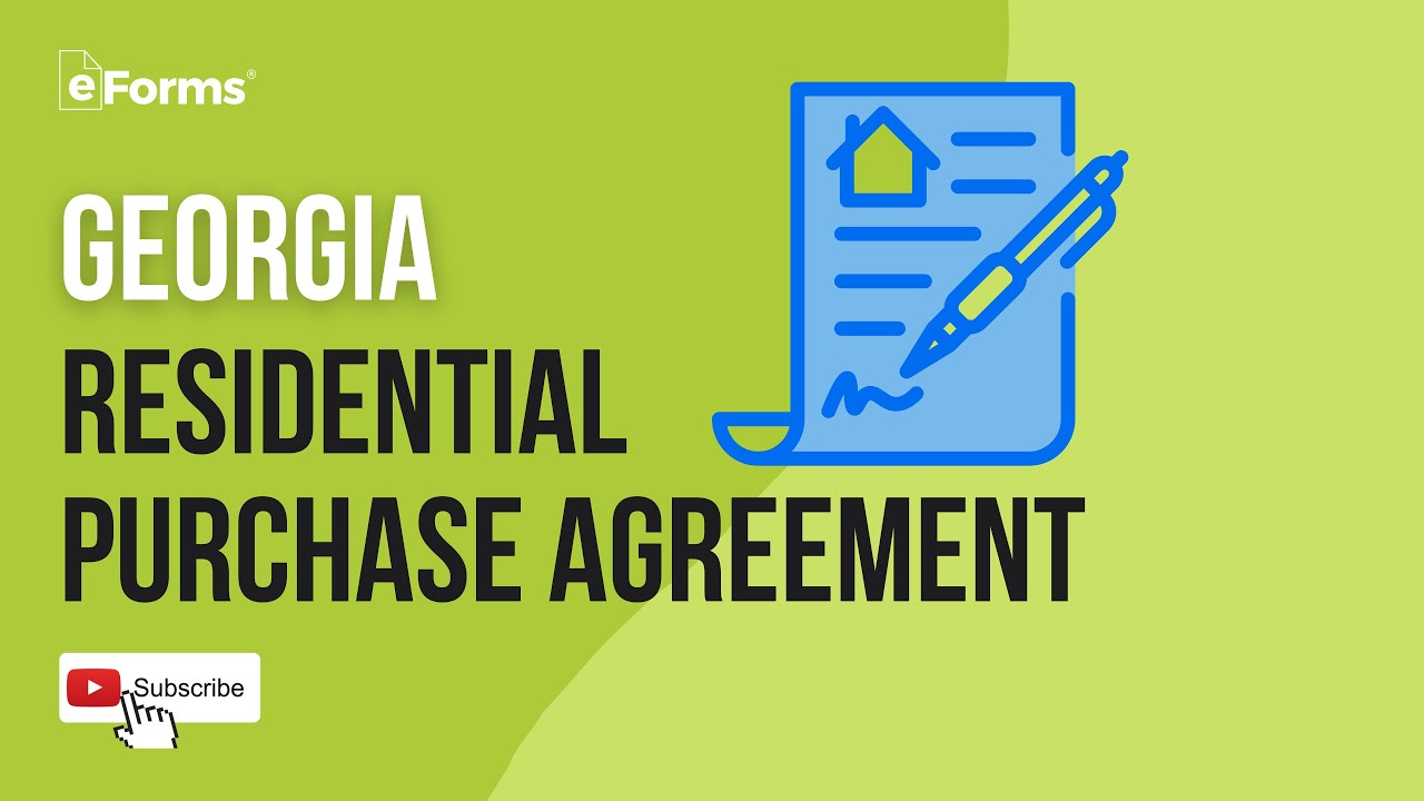 Georgia Residential Purchase Agreement - YouTube