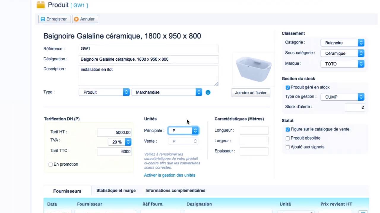 Référencer un produit, Créer un inventaire et passer des commandes ...