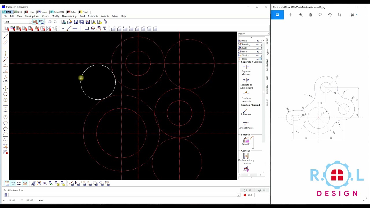 TRUTOPS 2D CAD TUTORIAL 1 - YouTube
