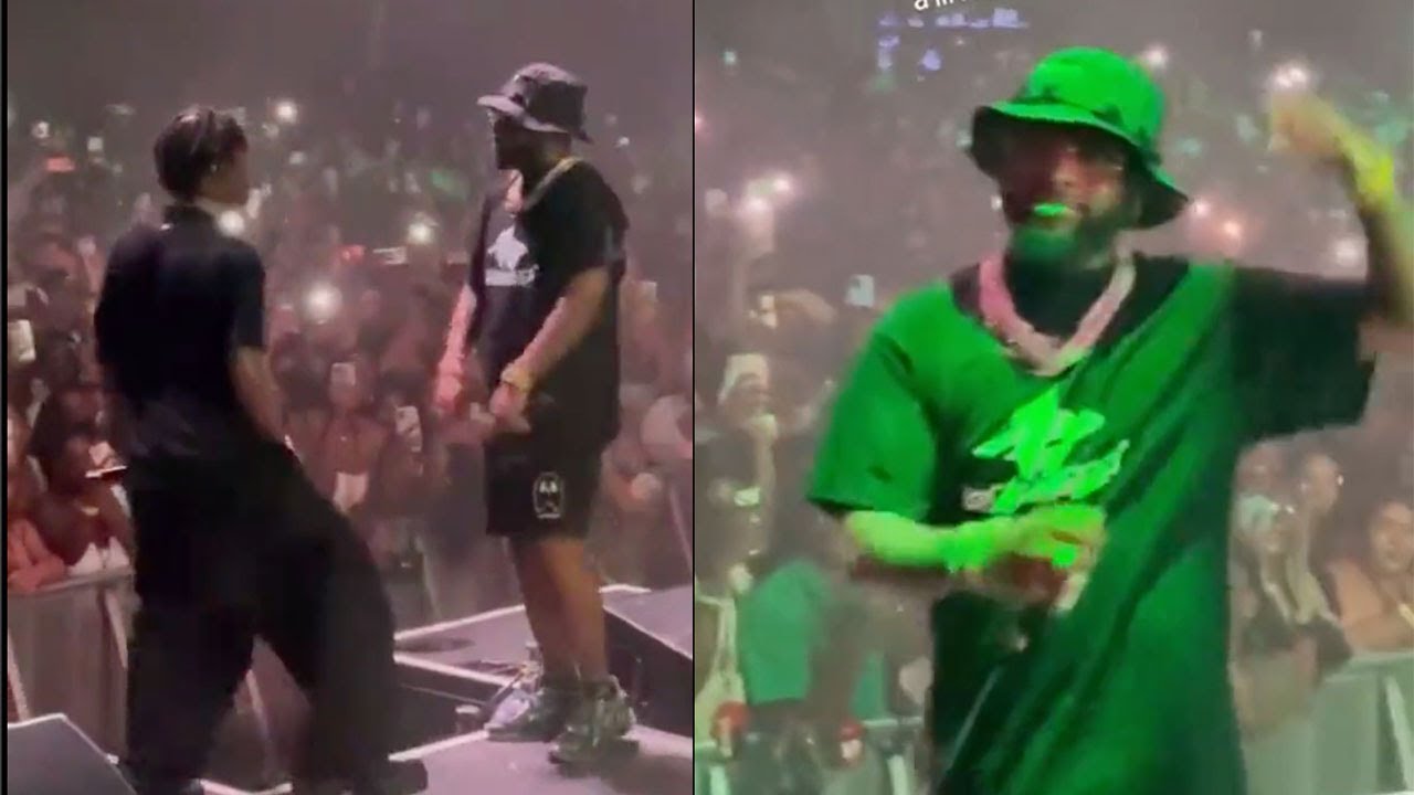 Rema Runs Mad As Davido Suprise Him On Stage During His Concert In ...