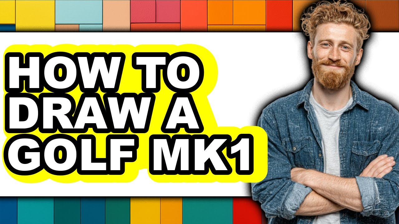 How to Draw a Golf Mk1 - Step by Step - YouTube