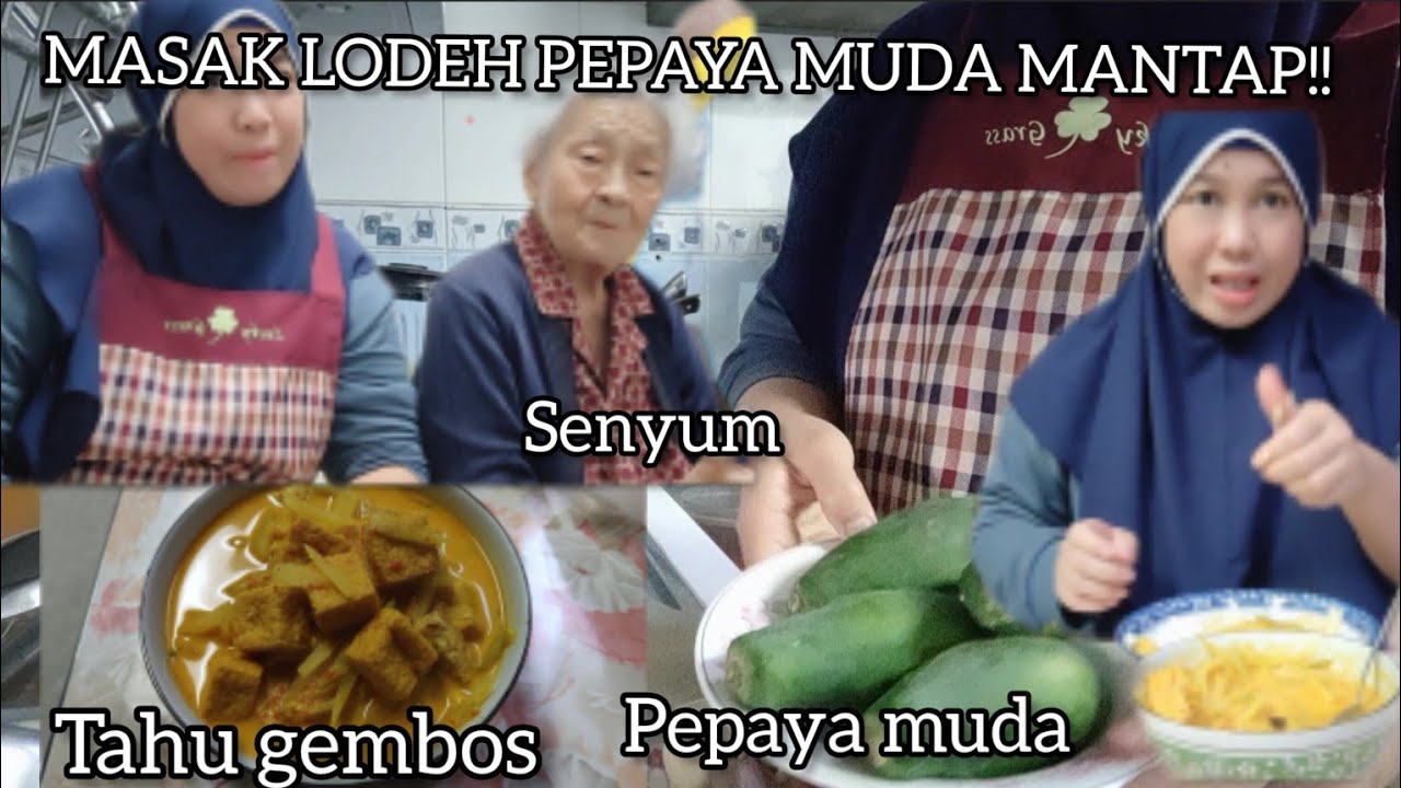 SAYUR LODEH PEPAYA MUDA DAN TAHU GEMBOS MANTAP +AYAM KENTUCKY CRISPY ...