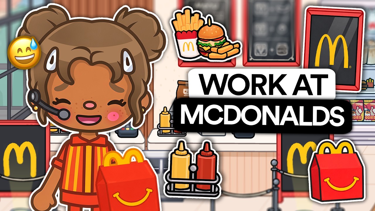 WORKING AT MCDONALDS IN TOCA LIFE WORLD ⭐ (ALMOST FIRED 😭) | Toca Life ...