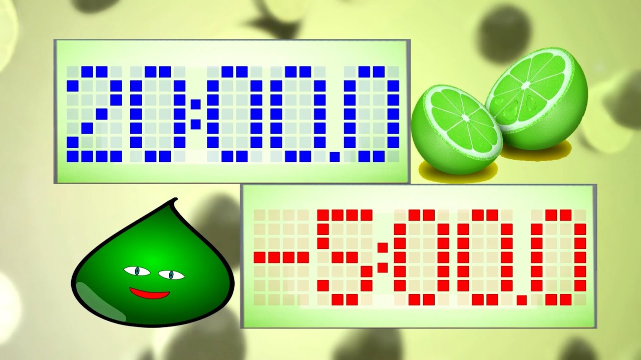 BCG Double Timer (Lime Countdown 20 to -5,Slime Stopwatch -5 to 20 ...
