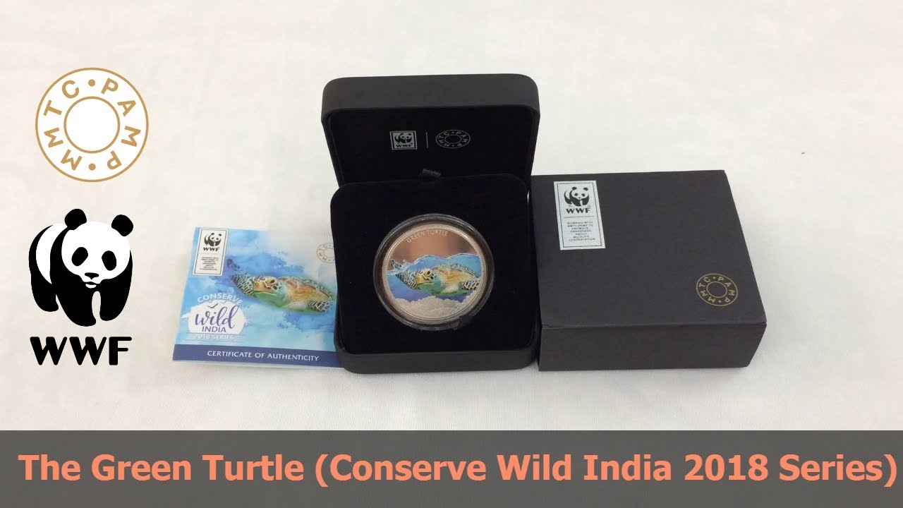 MMTC PAMP Green Turtle WWF-India Limited Edition Silver Coin | Flipkart ...