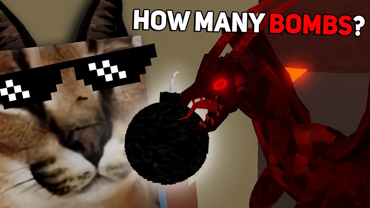 Raise A Floppa 2 How Many BOMBS It Takes to Kill The Dragon? - YouTube