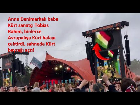 Anne Danimarkalı baba Kürt sanatçı, 80 bin Avrupalıya Kürt halayı çektirdi, sahnede bayrak açtı!