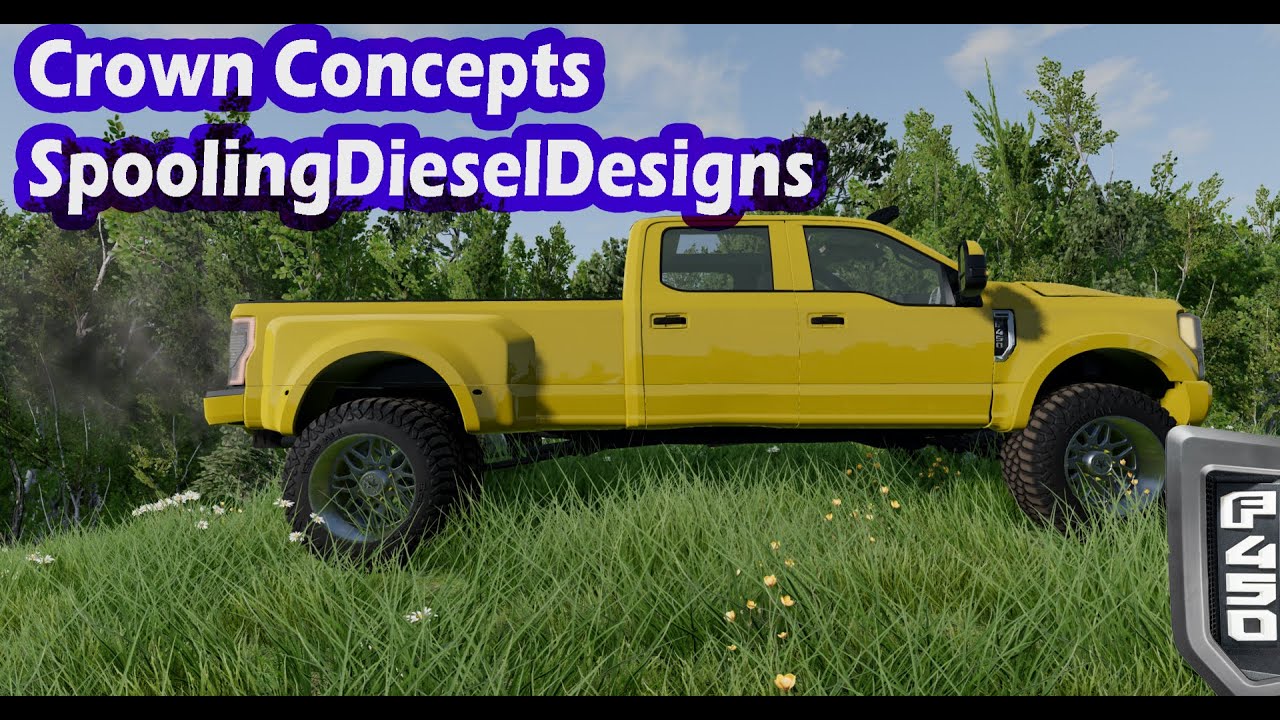 BeamNG - Ford F450 SuperDuty PowerStroke #CrownConcepts - YouTube
