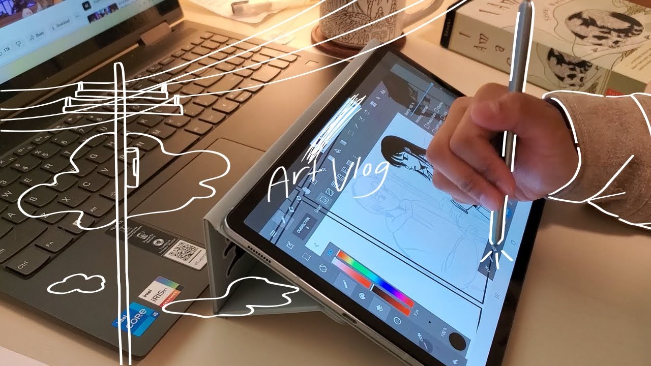 finishing chapter 2 🍵 graphic novel project 🖊️ ART VLOG - YouTube