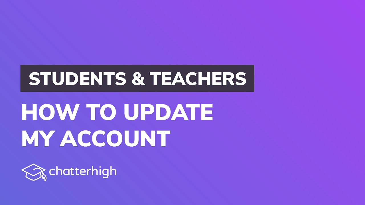 How to update my account - YouTube