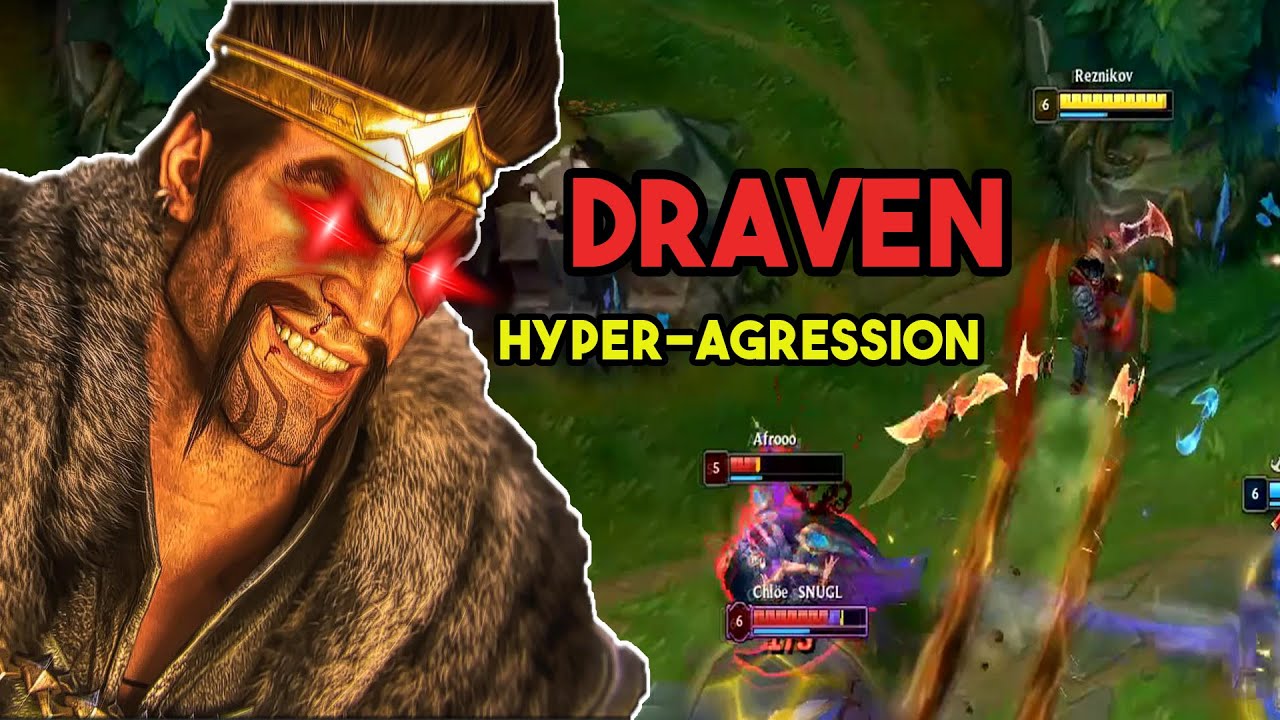 DRAVEN-HYPE ULTRA AGGRESSION MONTAGE| Season 10| League of Legends ...