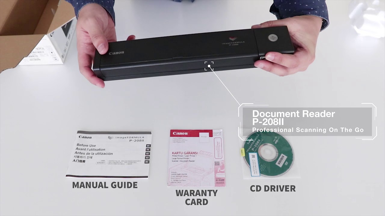 Unboxing Canon Document Reader P-208II - YouTube