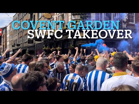 Amazing scenes in central London as SWFC take over Covent Garden - YouTube