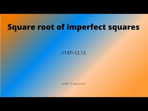 square root of imperfect square number - YouTube