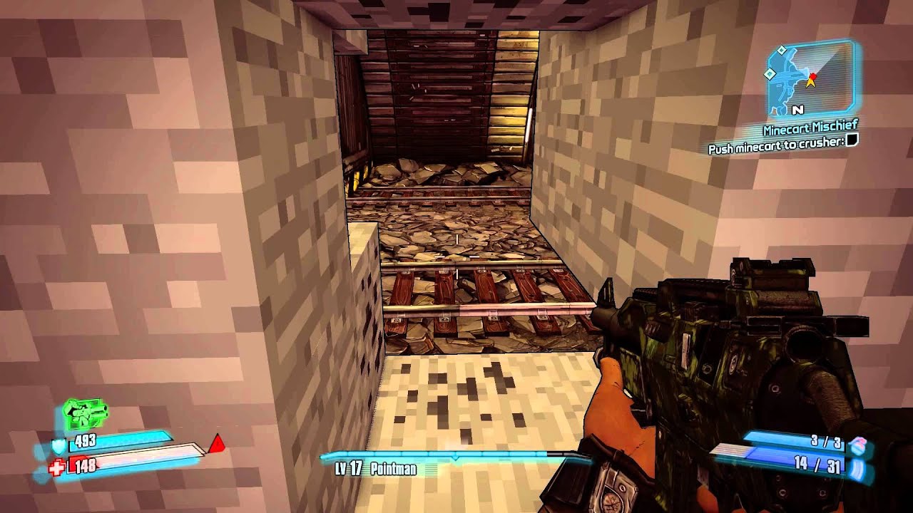 Borderlands 2 Minecraft Easter Egg - YouTube