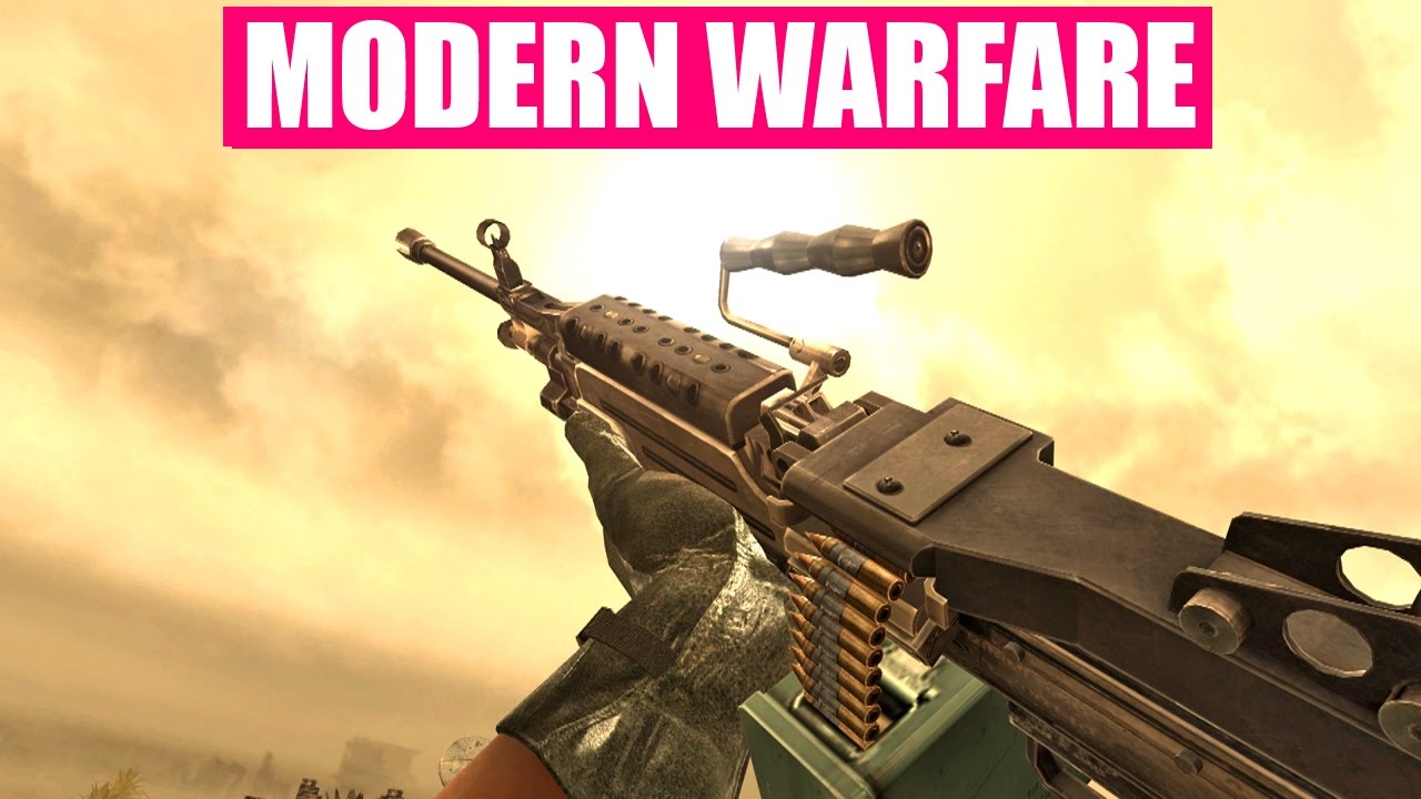 Call of Duty 4 : Modern Warfare All Weapons Firing In Slow Motion - YouTube