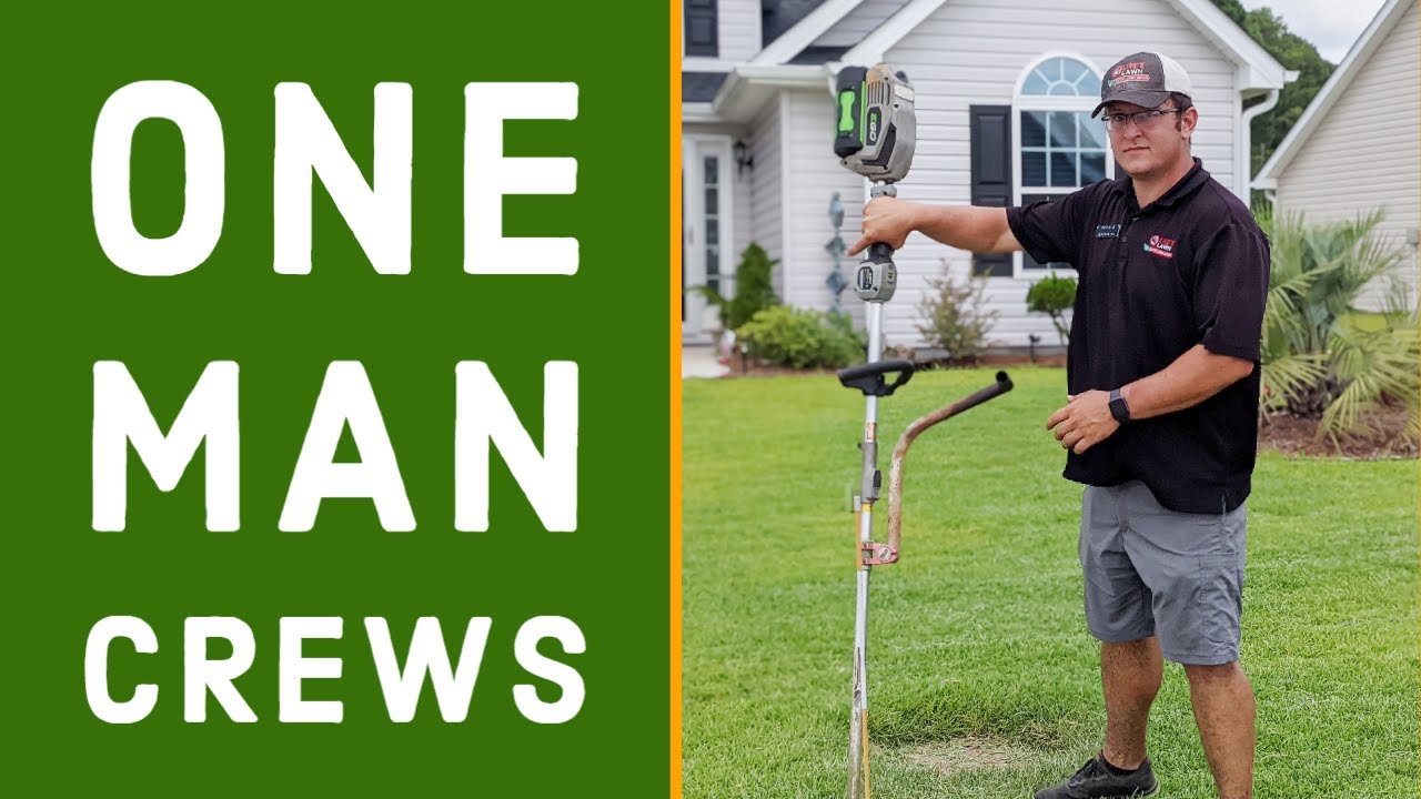 One Man Lawn Care Crew Setup | Electric Lawn Service - YouTube