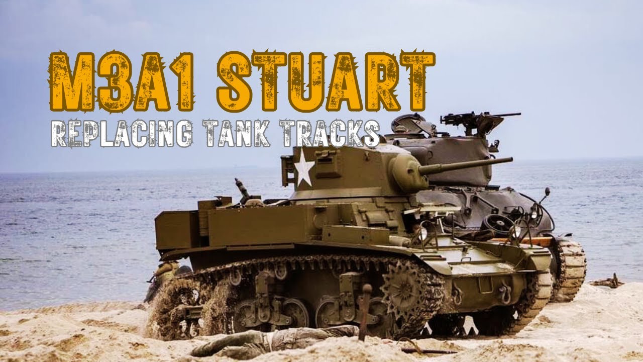 M3A1 STUART I REPLACING TANK TRACKS I PANZER FARM - YouTube
