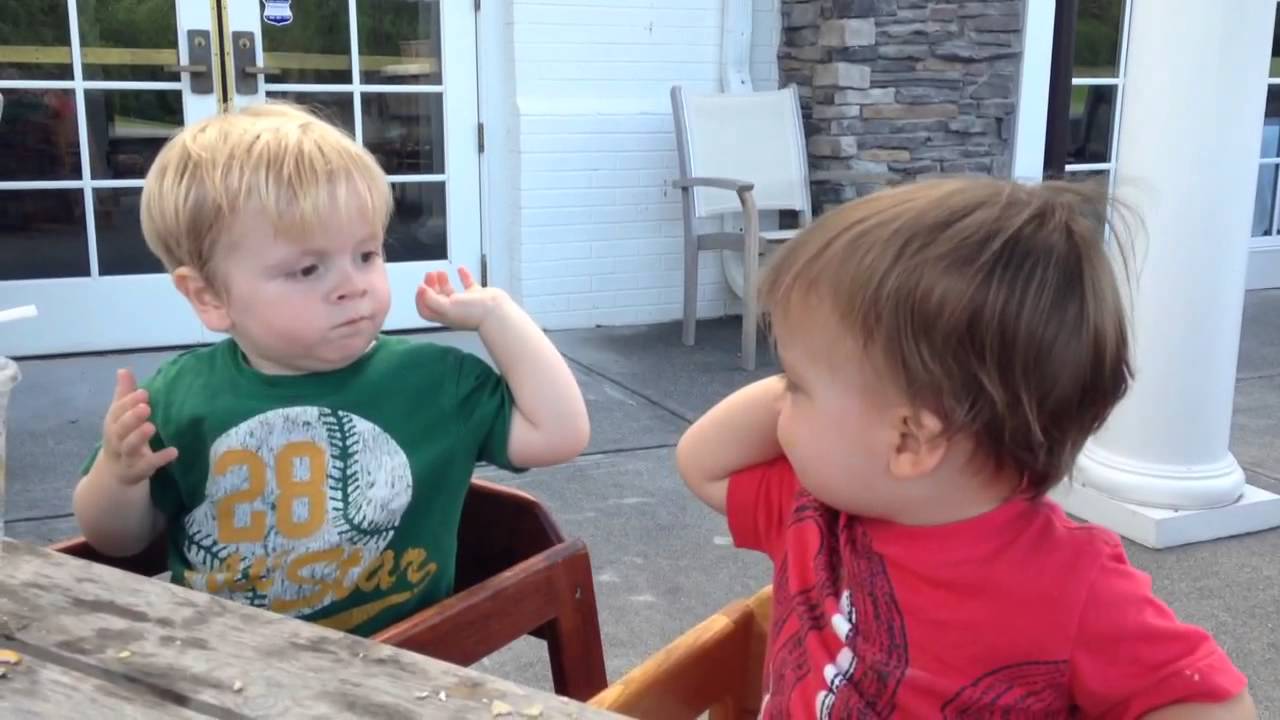 Leo & Elliott high five - YouTube