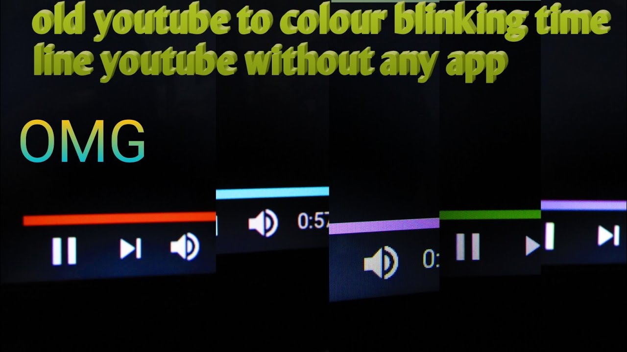 How to change youtube timeline to colourful blinking time line # ...