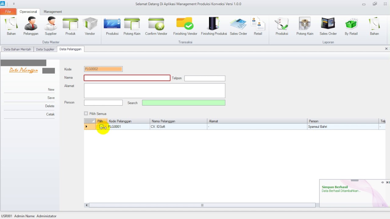 07 Input Data Pelanggan - YouTube