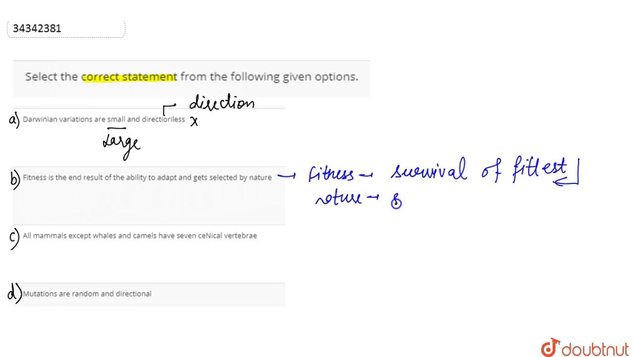 Select the correct statement from the following given options. - YouTube