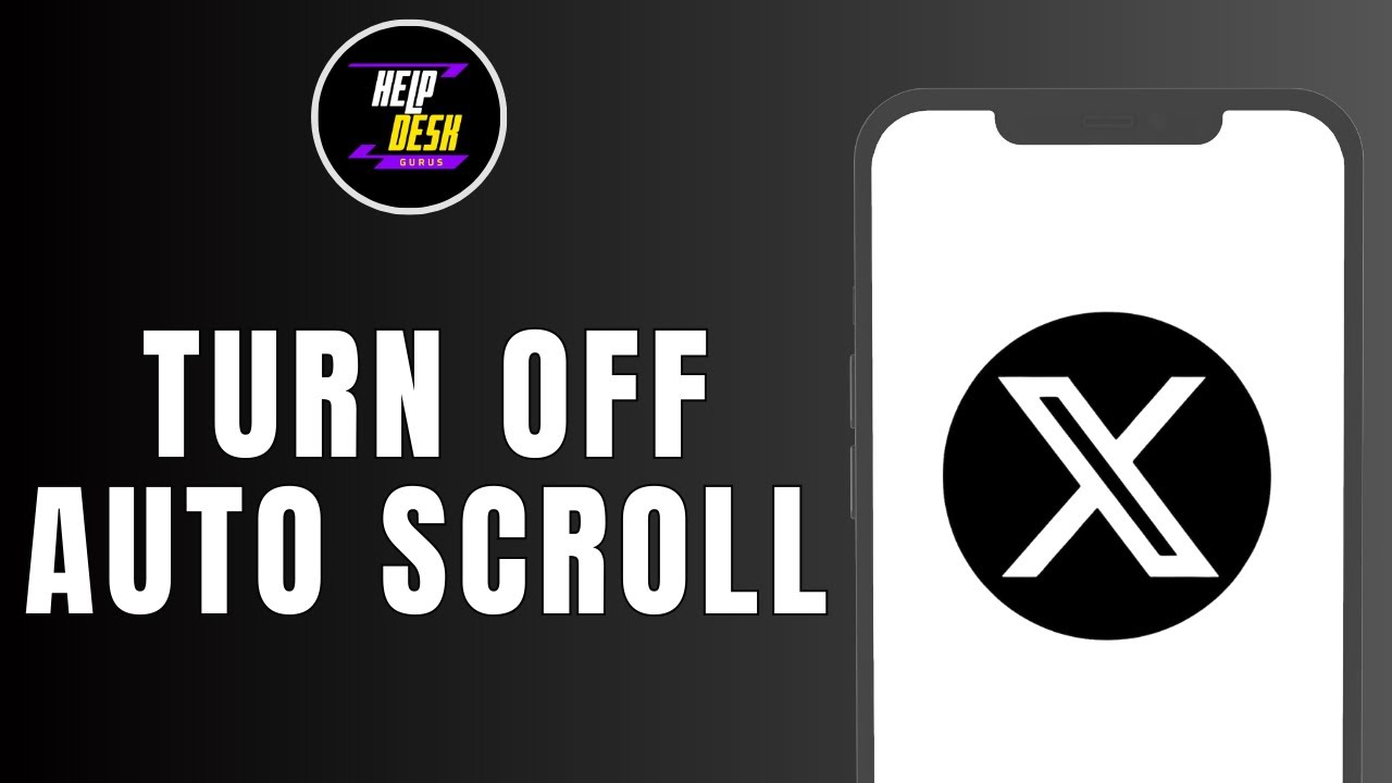 HOW TO TURN OFF AUTO SCROLL ON TWITTER OR X - YouTube