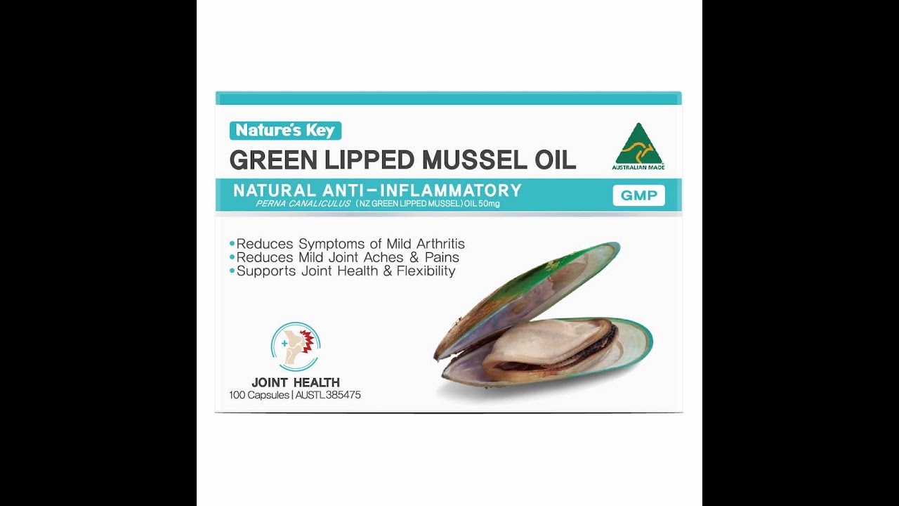 Nature's Key Green Lipped Mussel Oil 50mg 100 Capsules - YouTube