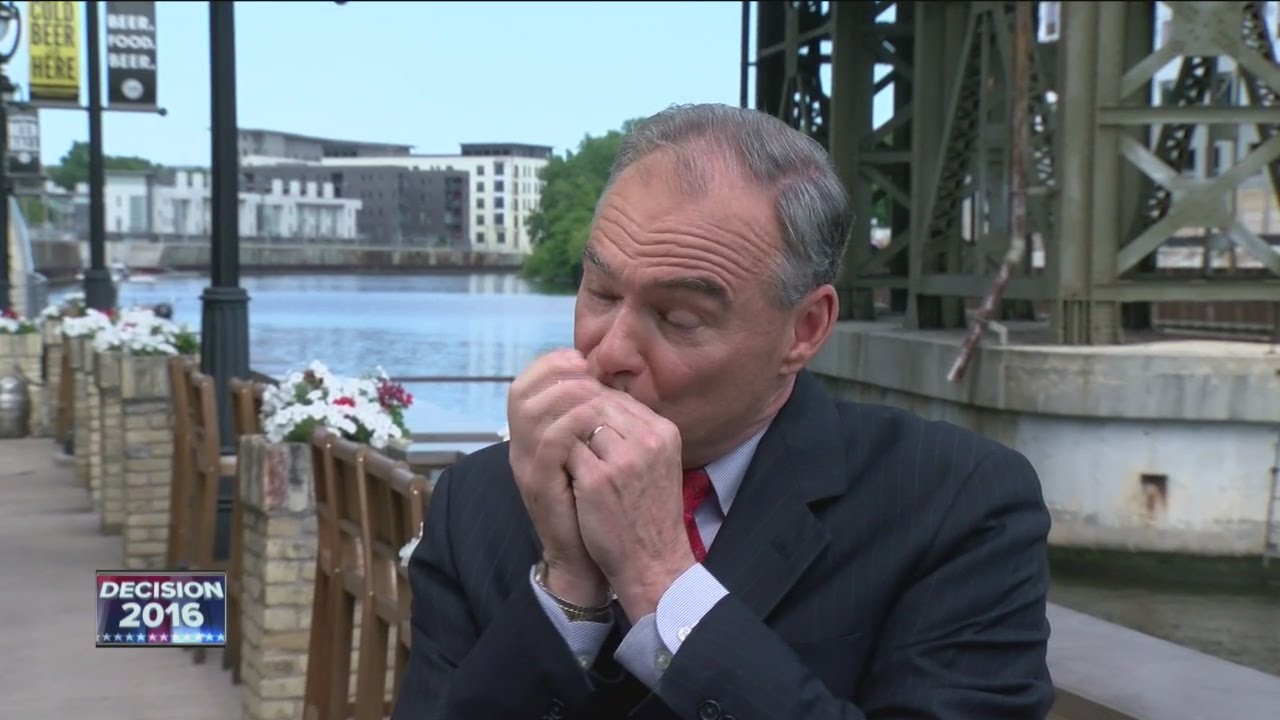 Charles Benson 1-on-1 with VP nominee Tim Kaine - YouTube