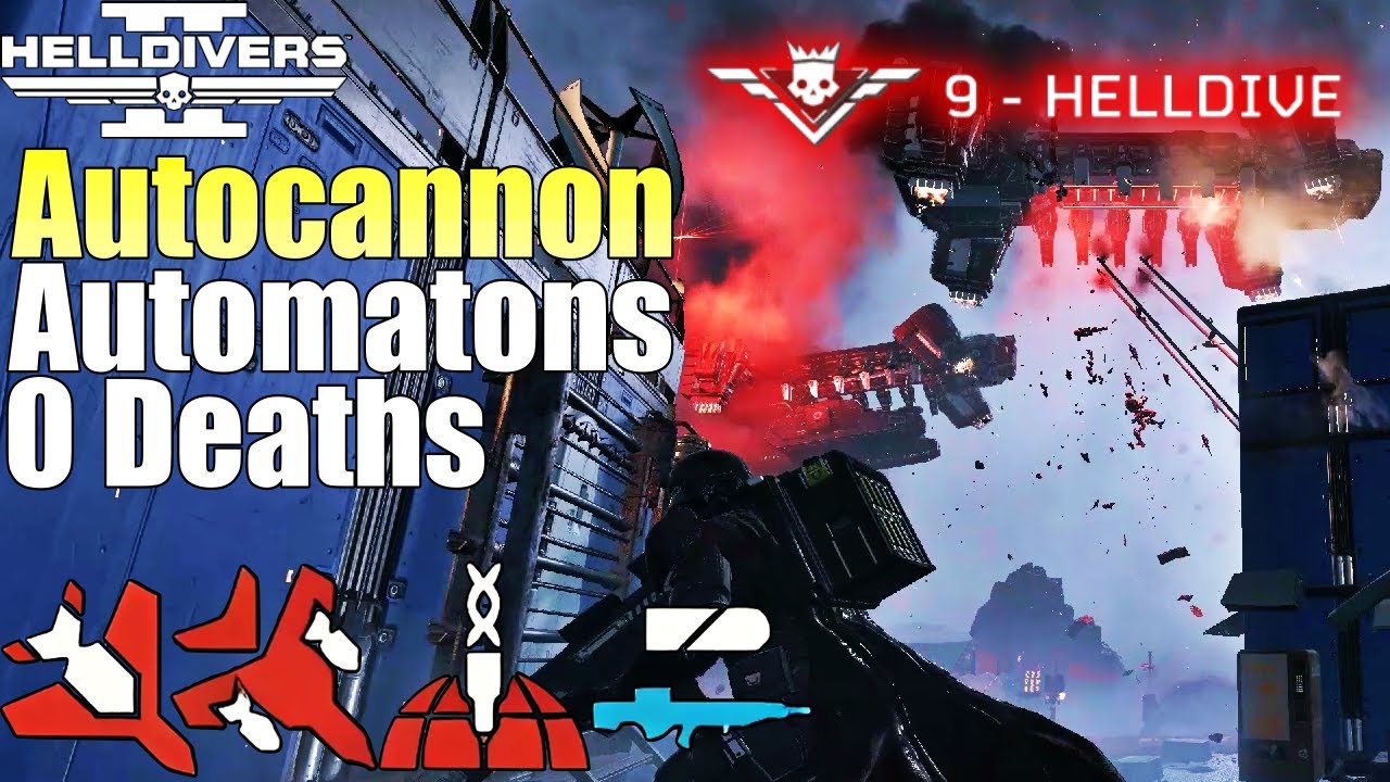 Helldivers 2 - Autocannon Build Gameplay VS Automatons (No commentary ...