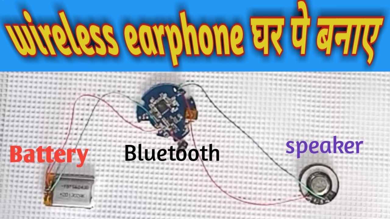 Simple invention |home made wireless earphone||Bluetooth earphone||head ...