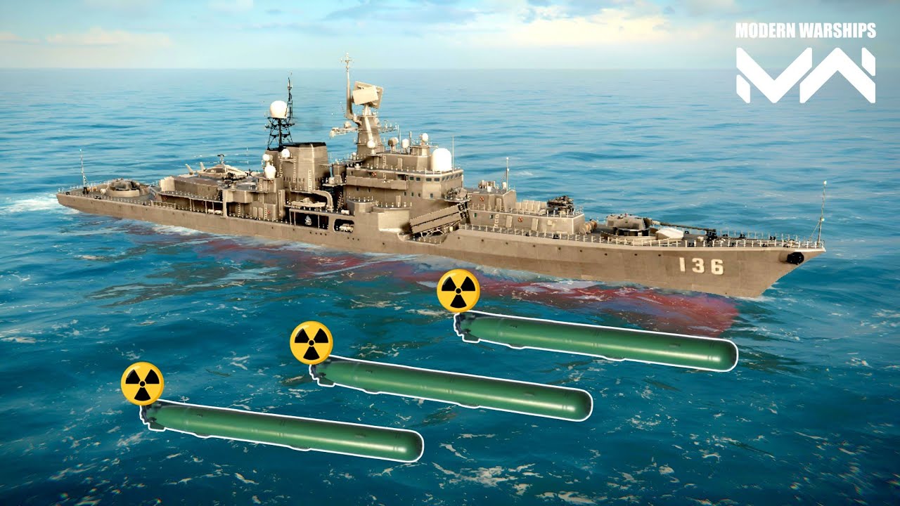 CN TYPE 956E with 3x Nuclear torpedo : Modern Warships - YouTube