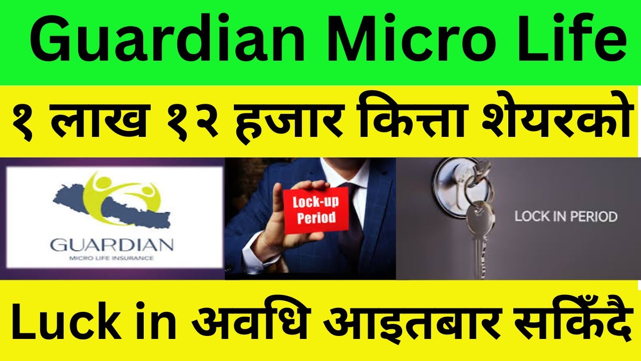 The lock-in period of 112,000 units of Shares of Guardian Micro Life ...