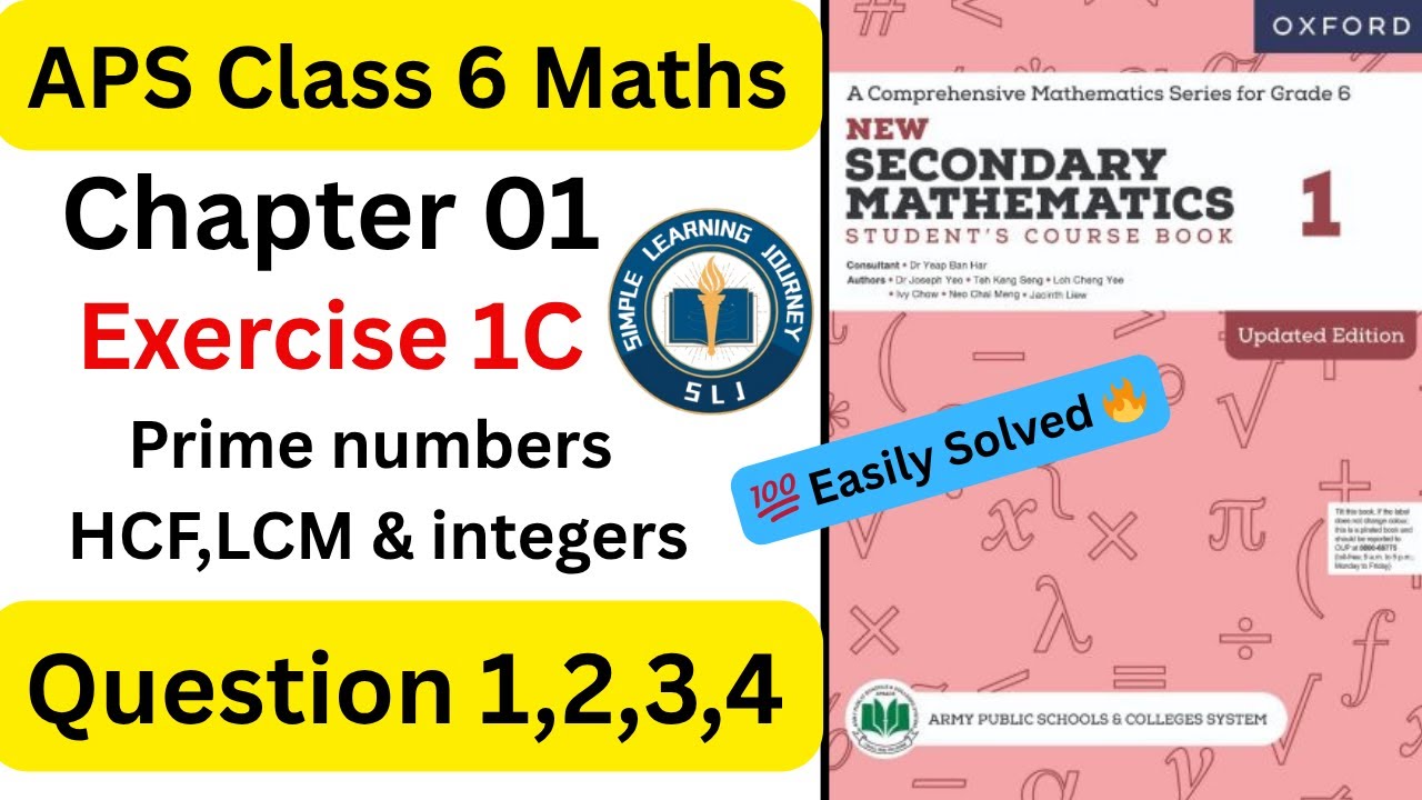 Exercise 1C Question 1,2,3and 4 complete solution | Integers | APS Math ...